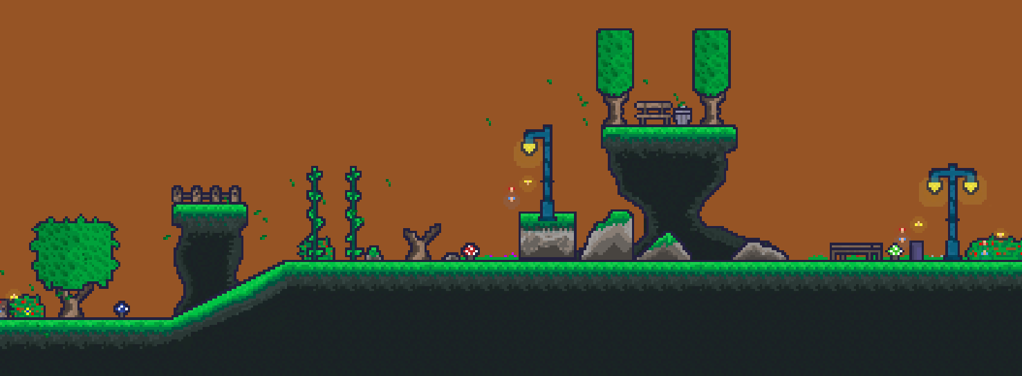 Pixel Forest Platformer Pack by MZsolti96