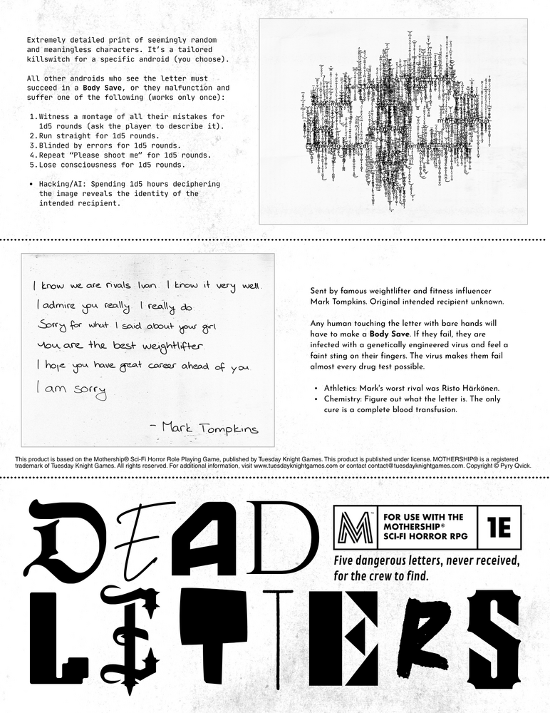 DEAD LETTERS by DoubleMonk