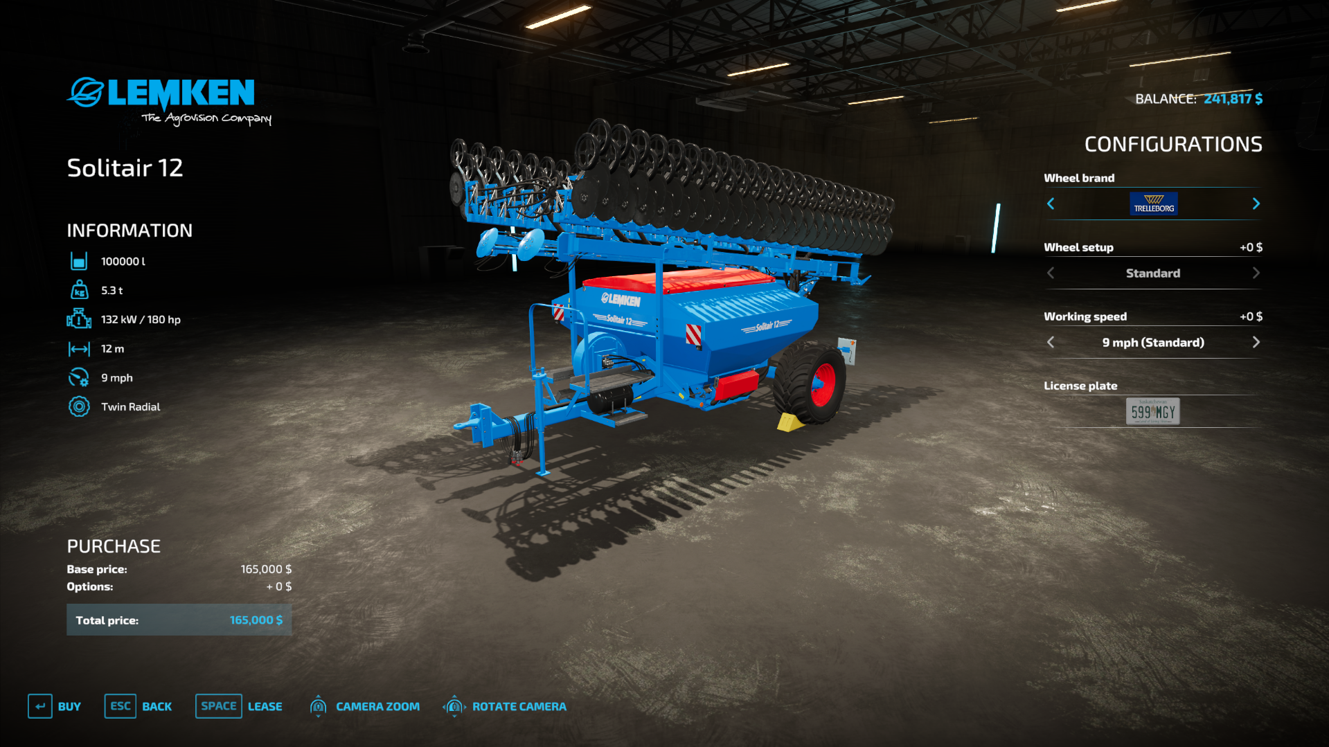 LEMKEN Solitair 12 Seeder Modded - FS22 by Juice Box
