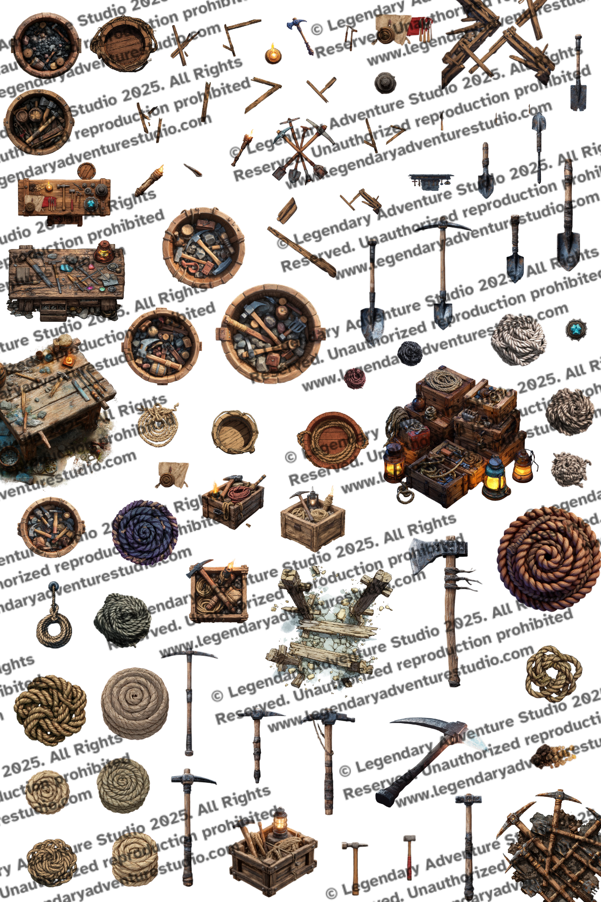 Mining Tools and Equipment Bundle by Legendary Adventure Studio