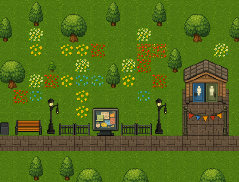 US Modern City Streets — Base Tileset (48x48, RPG Maker) by KiDD50