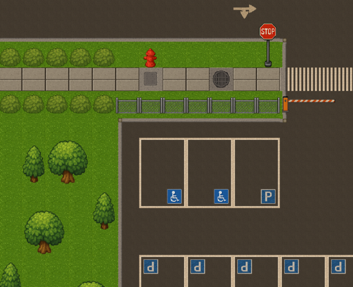 US Modern City Streets — Base Tileset (48x48, RPG Maker) by KiDD50