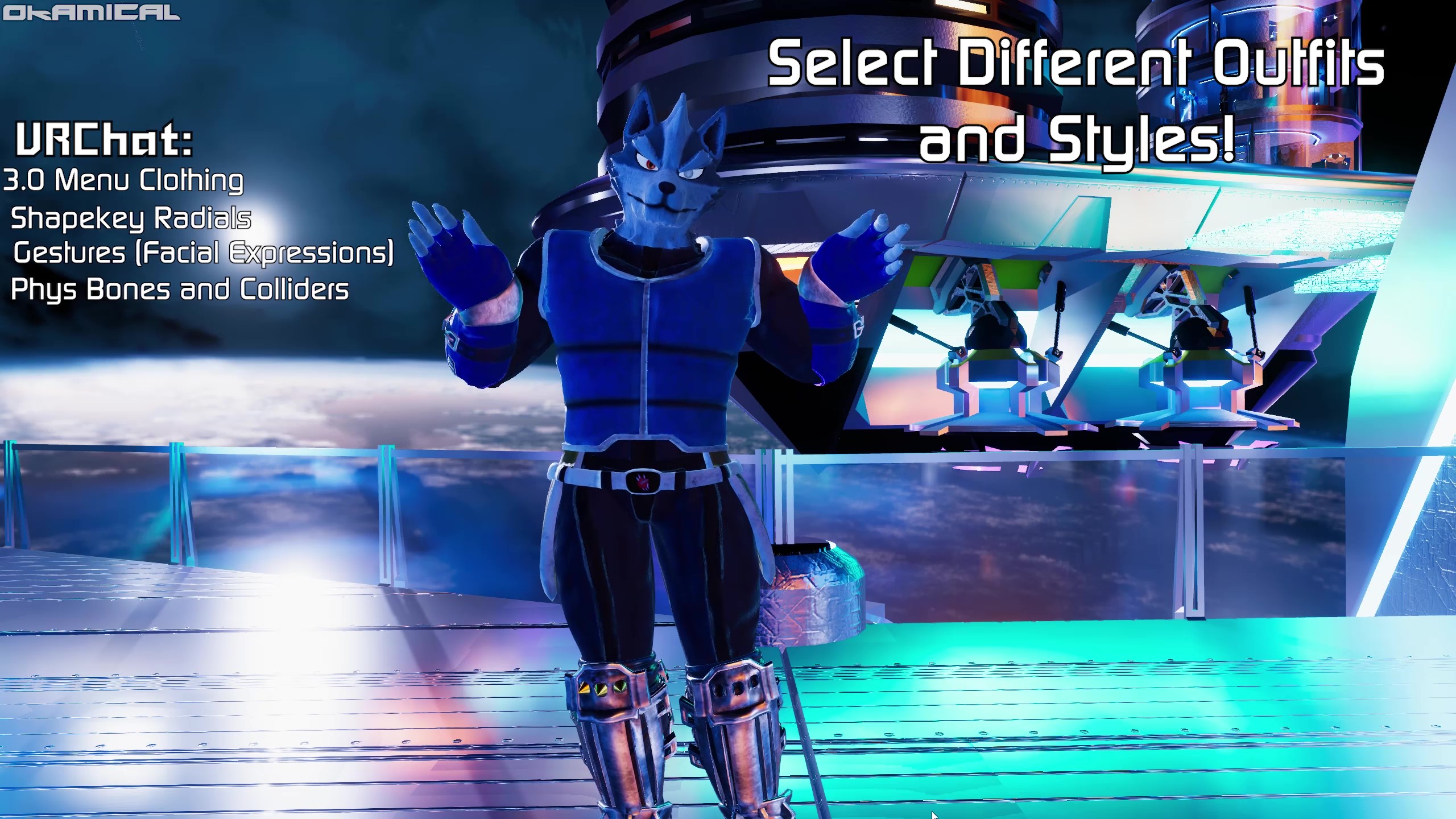 Star Wolf Model Pack (2025 UPDATE) Blender 3.4, SFM, VRChat by Okamical