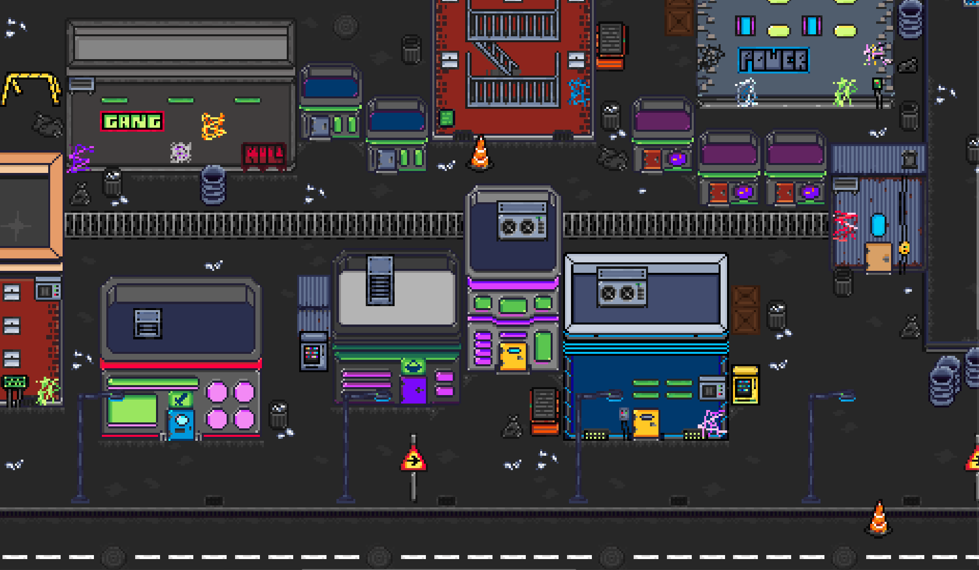 Cyberpunk / Sci-Fi City Exterior 16x16 Tileset by BeezeeBox