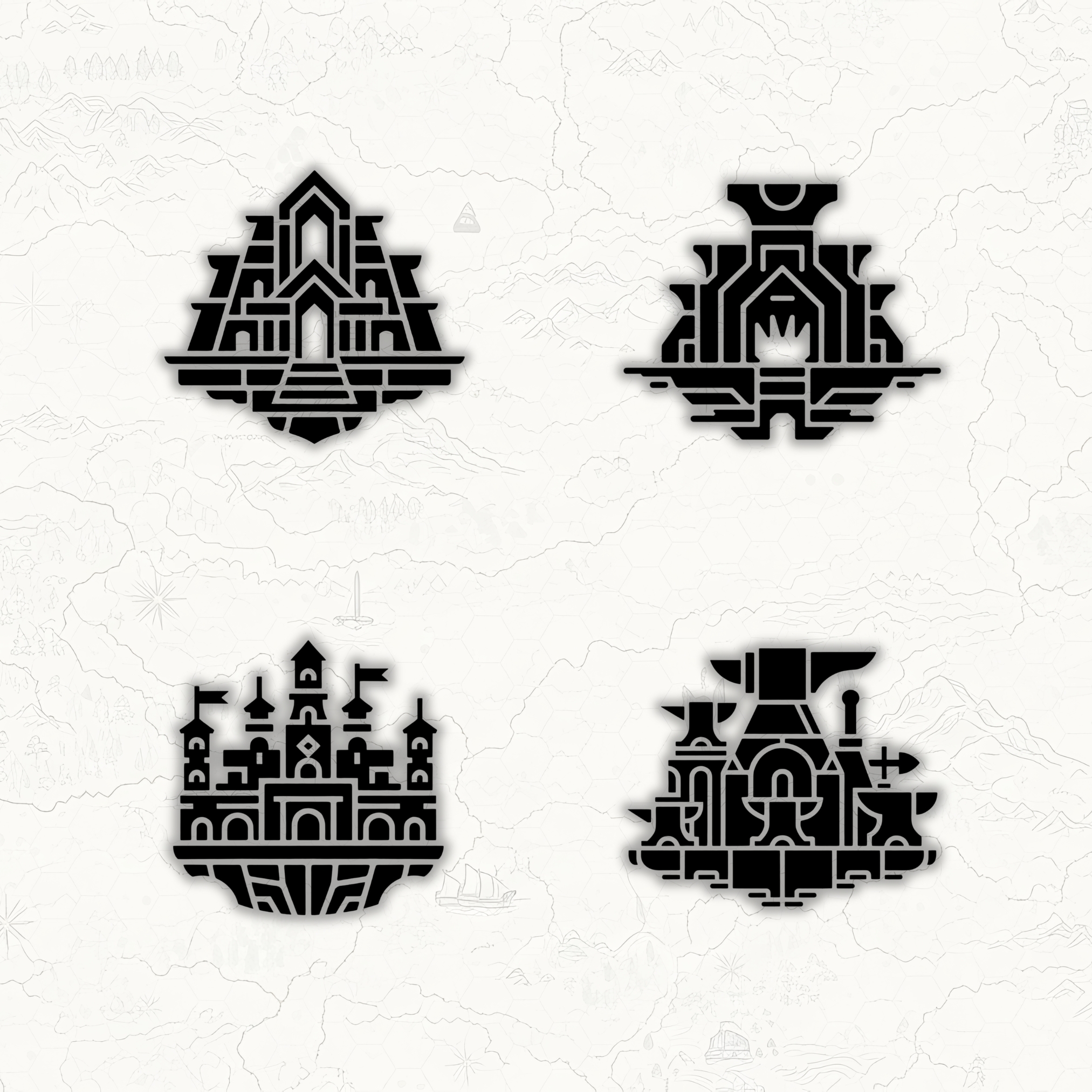 Versatile Black Icons V06 — Flame Forge by fredcalil | ART with AI