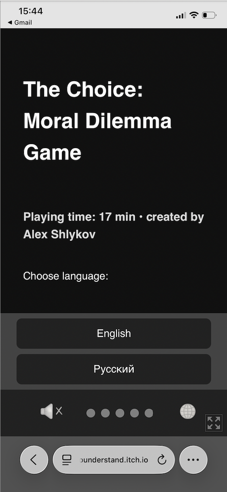 The Choice: Moral Dilemma Game by Alex