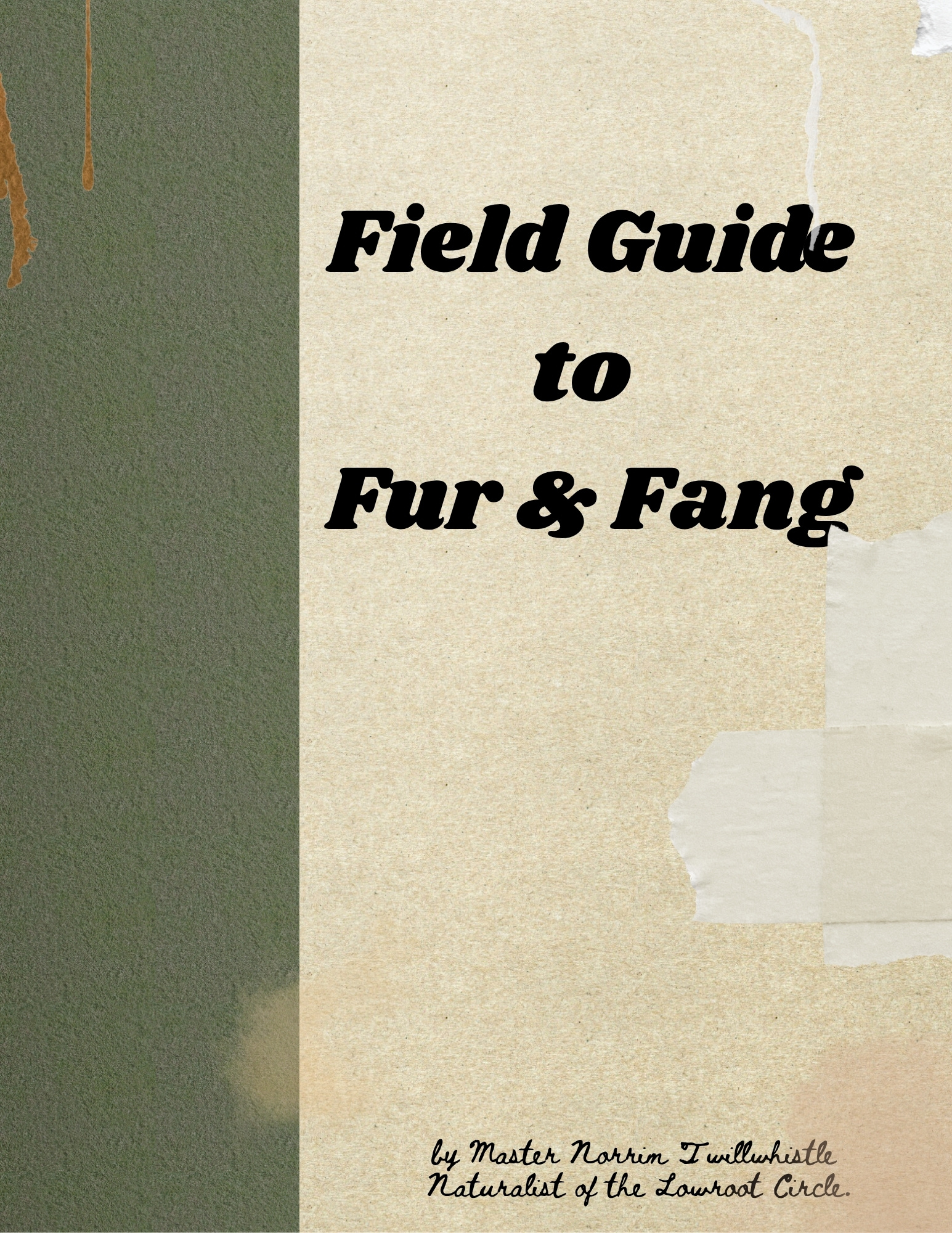 Field Guide to Fur & Fang by Eric Walker