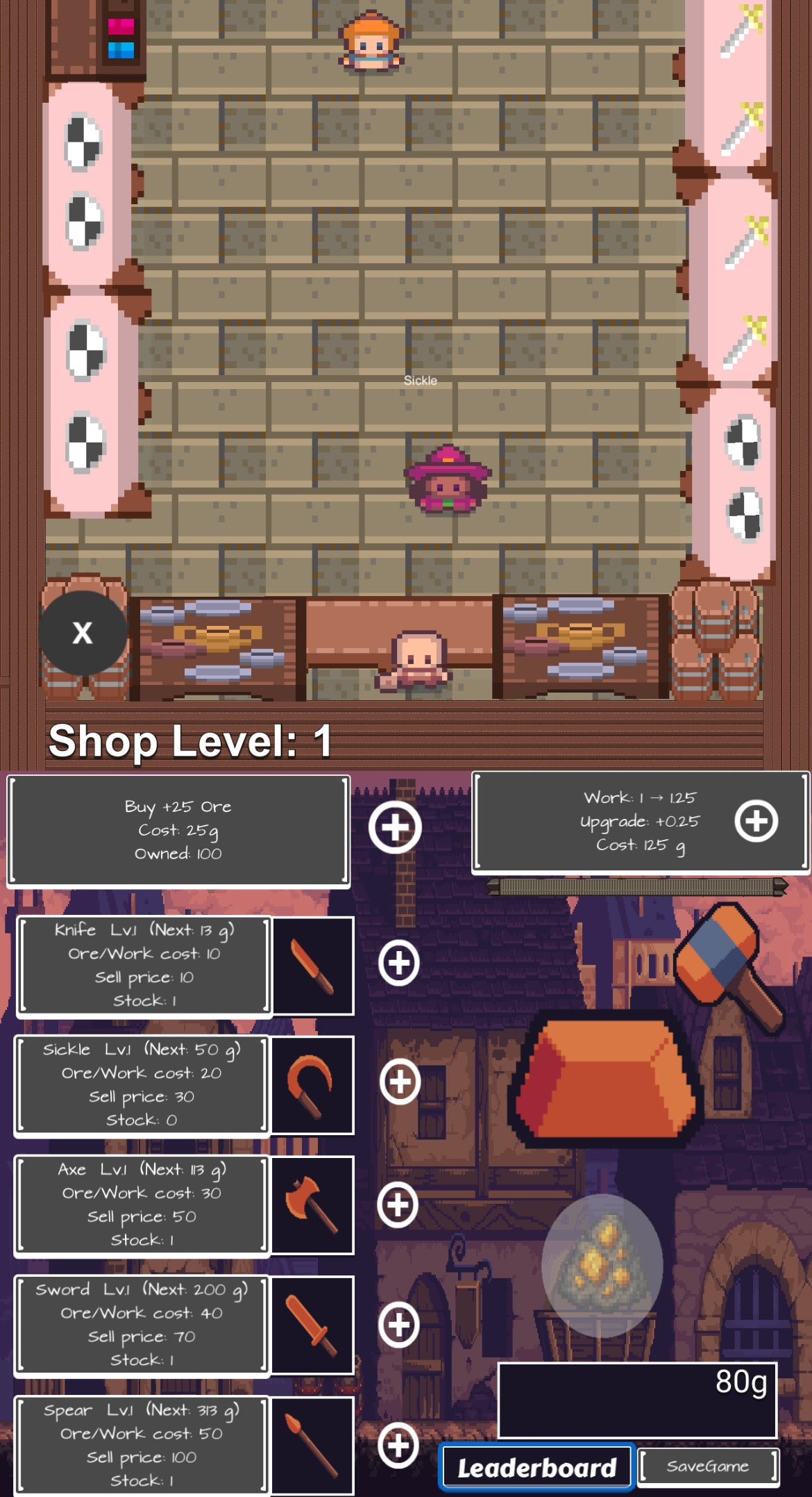Clicker Blacksmith Shop by LoneWolfProduction
