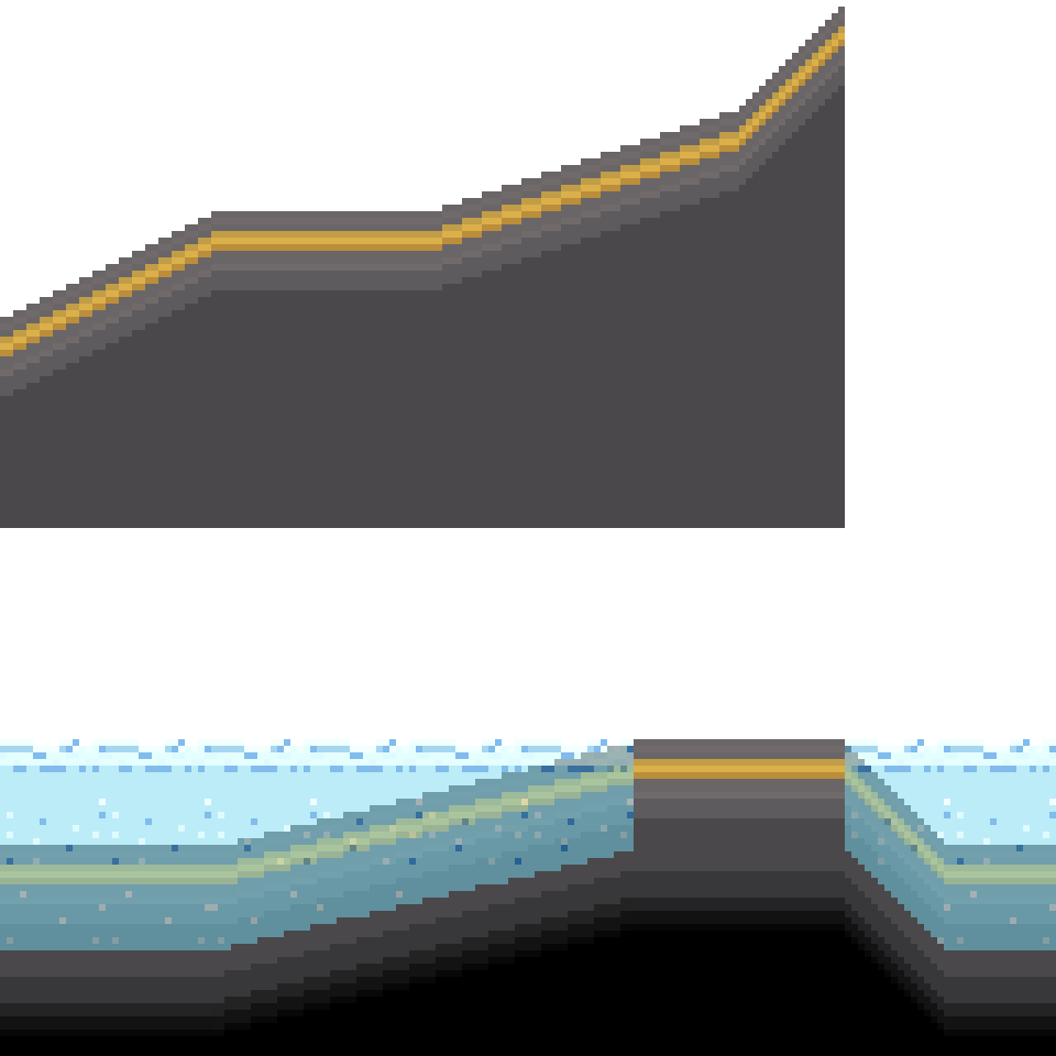 Terrain 2D Pixel Art Platformer Asset Pack (Free) by !Fake