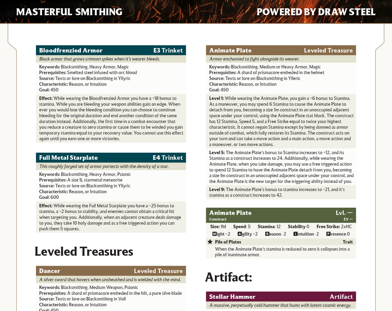 Masterful Smithing — Draw Steel by MrMattDollar