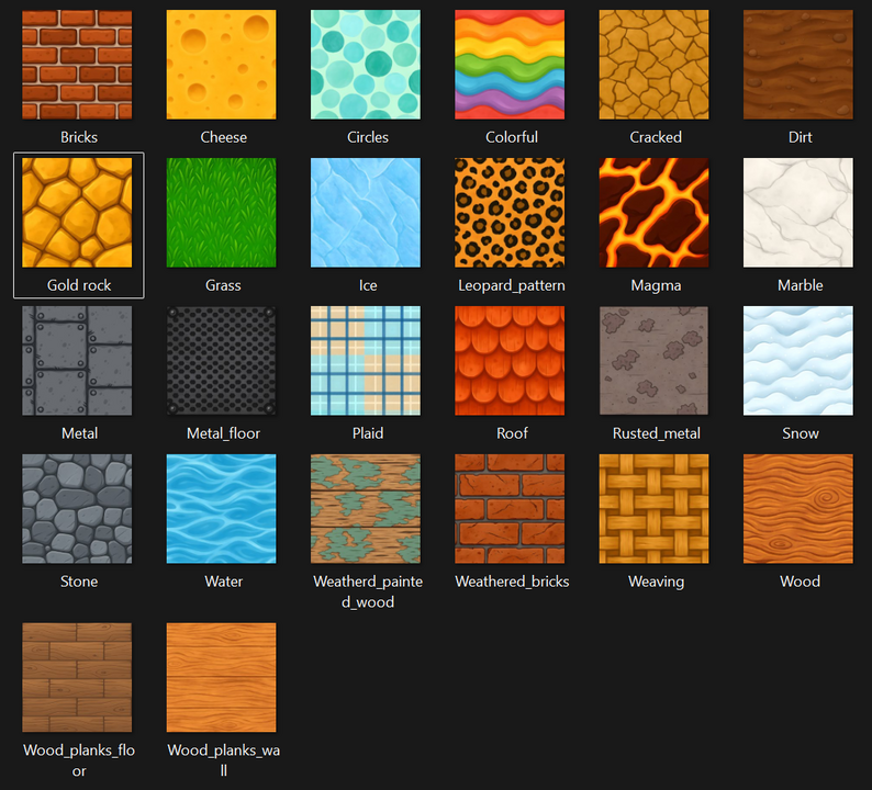 Cartoon 2D Texture Pack by NormalMap_Games