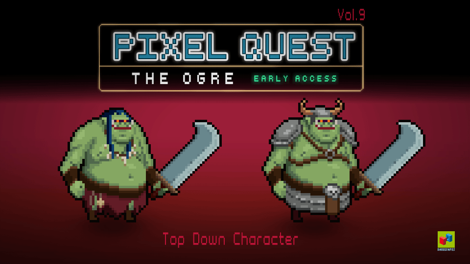 2D Pixel Quest Vol.9 - The Ogre by Barely_Games