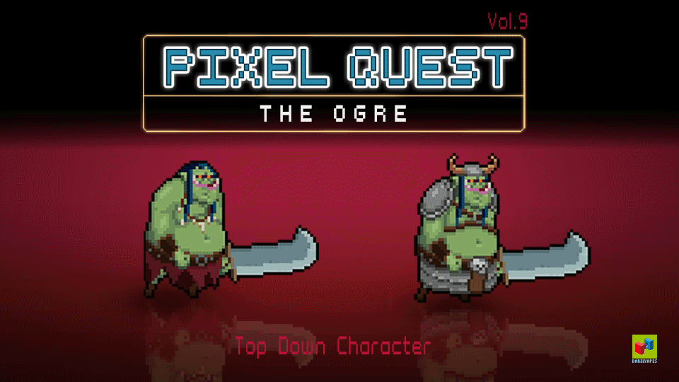 2D Pixel Quest Vol.9 - The Ogre by Barely_Games