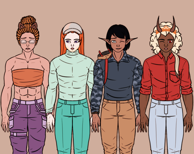 Character Creator MALE - visual novel sprite maker by MaelleMarylloup
