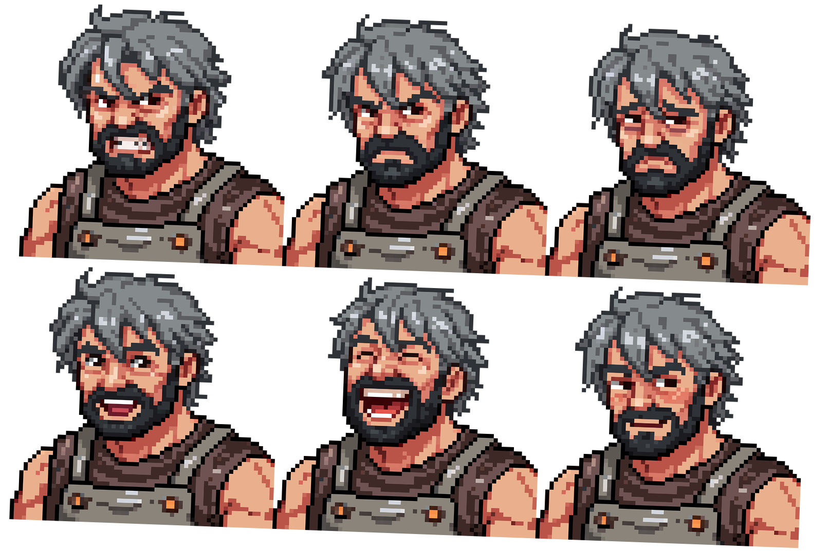 Ultimate Medieval Village Portrait Pack – 12 NPCs × 6 Expressions (72 ...