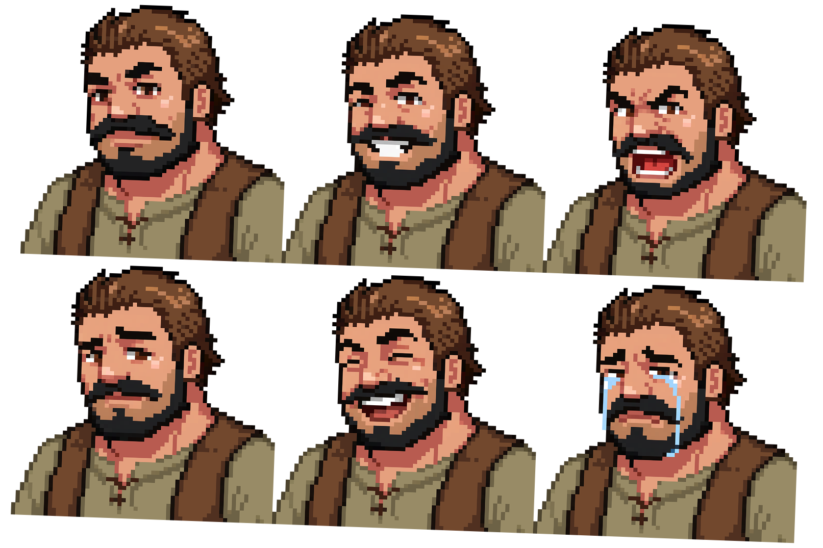 Ultimate Medieval Village Portrait Pack – 12 NPCs × 6 Expressions (72 ...