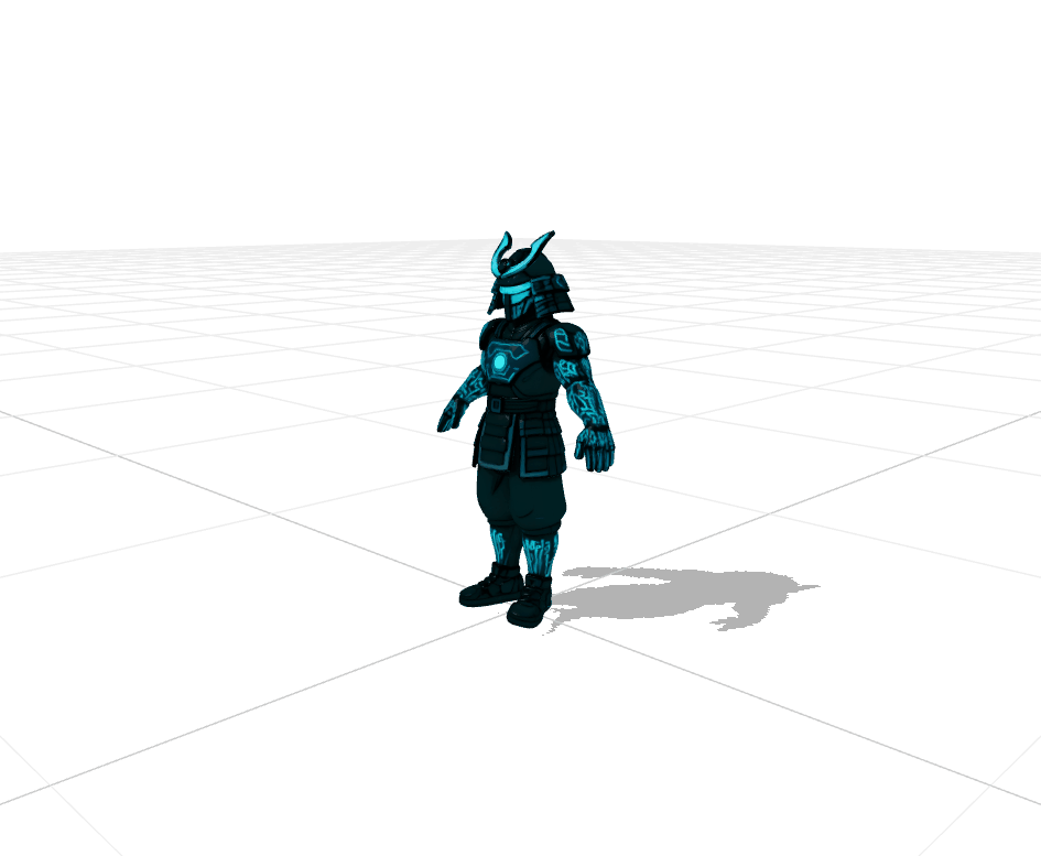 3D Modern Cyborg Samourai Character Rigged Pack – 3D Model with Walk ...