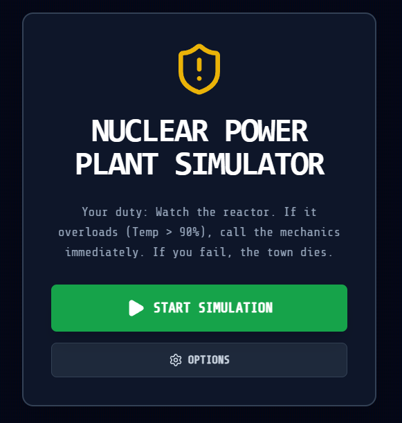 Nuclear Power Plant Simulator (v.0.4.9) by MaxJoannes