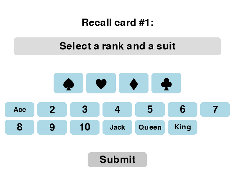 Card Memory Training by twezilby