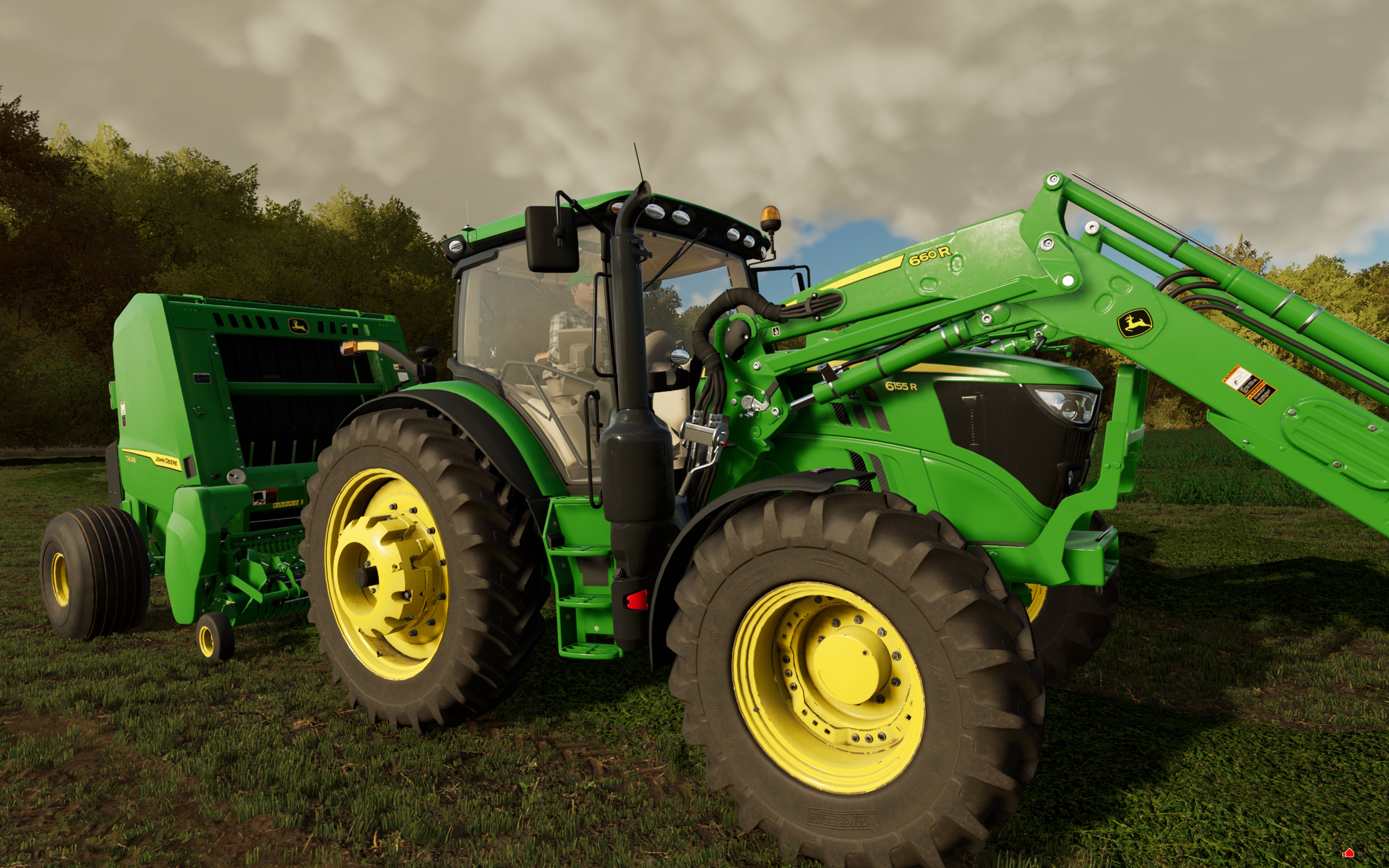 FS22 John Deere 6145R/6155R North America Edition by Green Acres Modding
