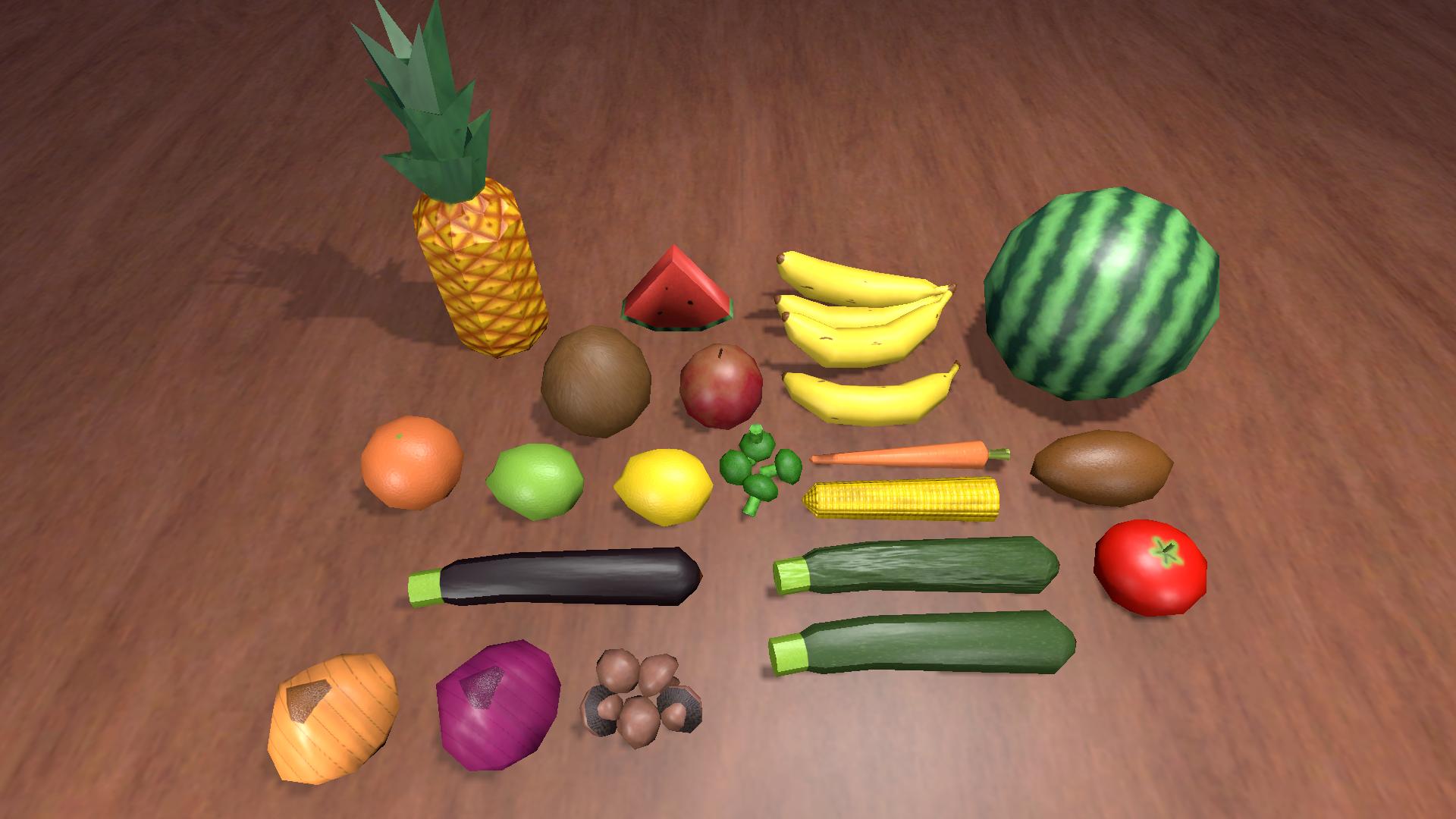 Low Poly Food Asset Pack by Kyle Fuji