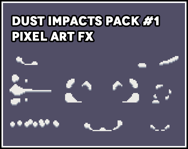 Dust Impacts Pack #1 – Pixel Art FX by Chris Ball