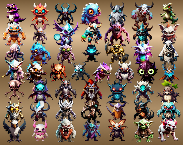 Monsters 50 Pack Vol 05｜RPG Asset Pack (PNG) by Pixel Hammer