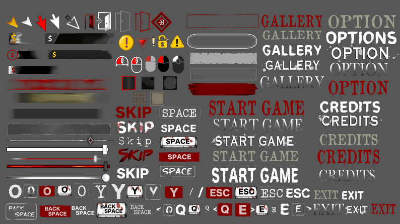 Horror UI Pack Vol.1 by Pandora Entertainment