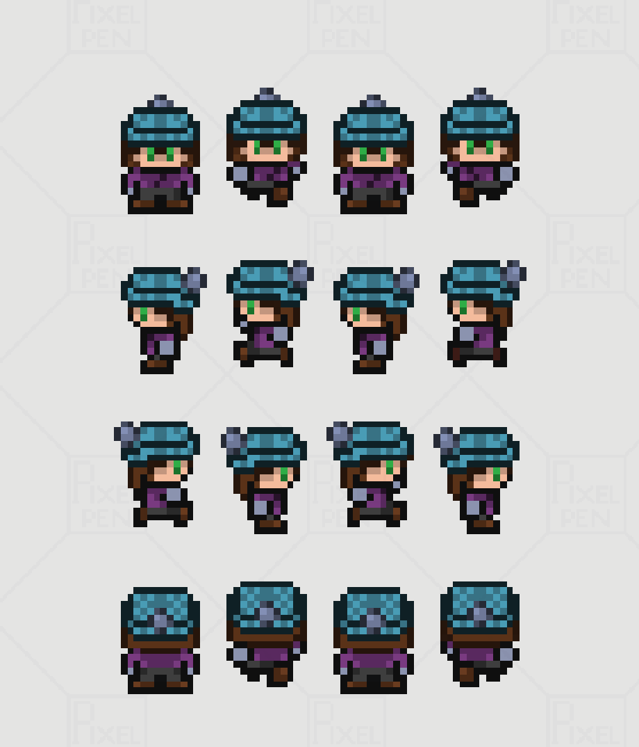 Winter NPCs – Pixel Character Pack (16×16) by Maru
