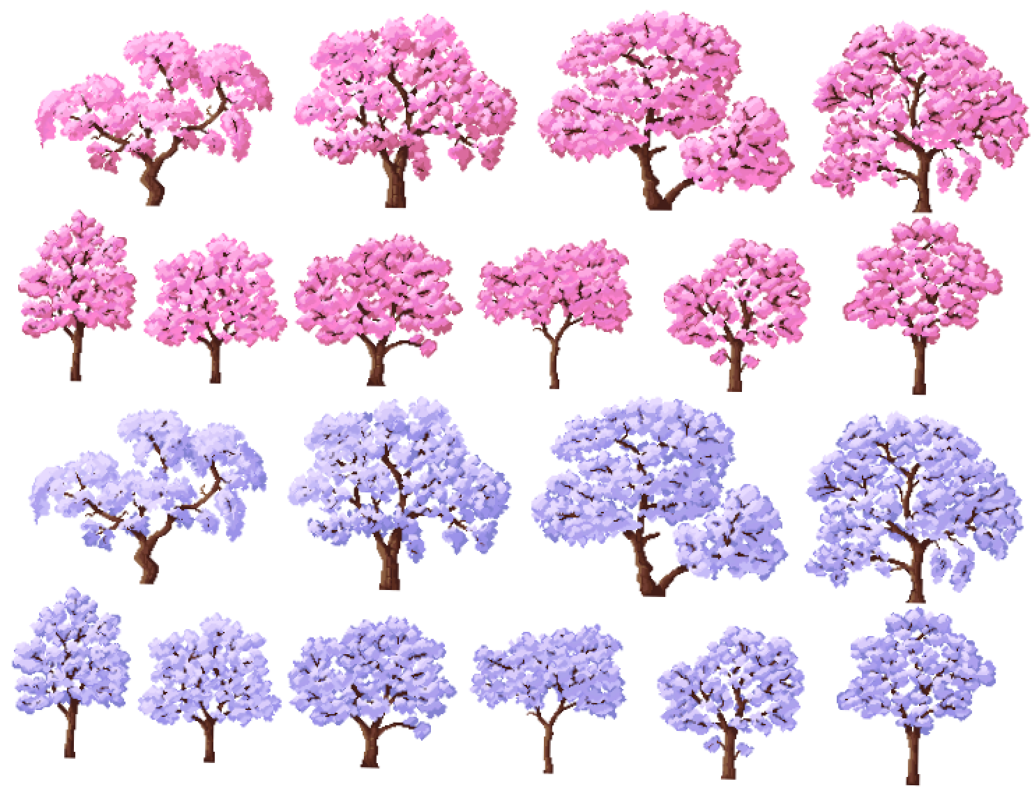 Pixel Cherry Blossoms by manda