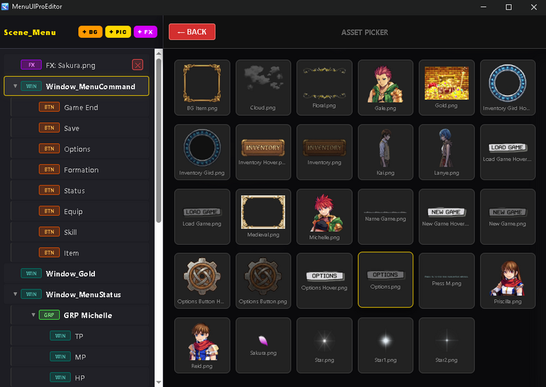 RPG Maker MZ - Menu UI Pro by vishi221