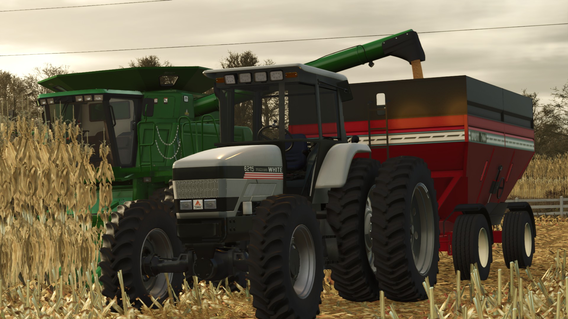 FS25 White 6100 Series V3 by Outpost Dairy