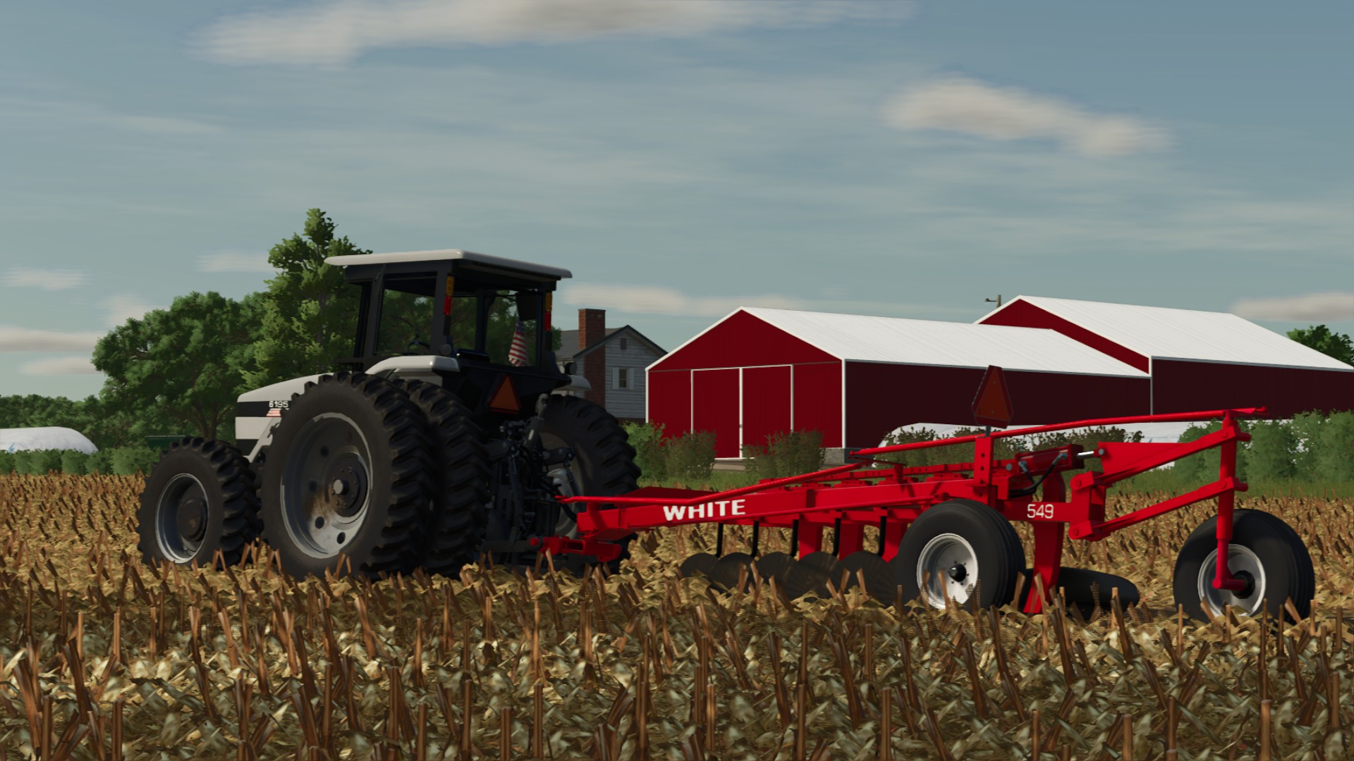 FS25 White 6100 Series V3 by Outpost Dairy