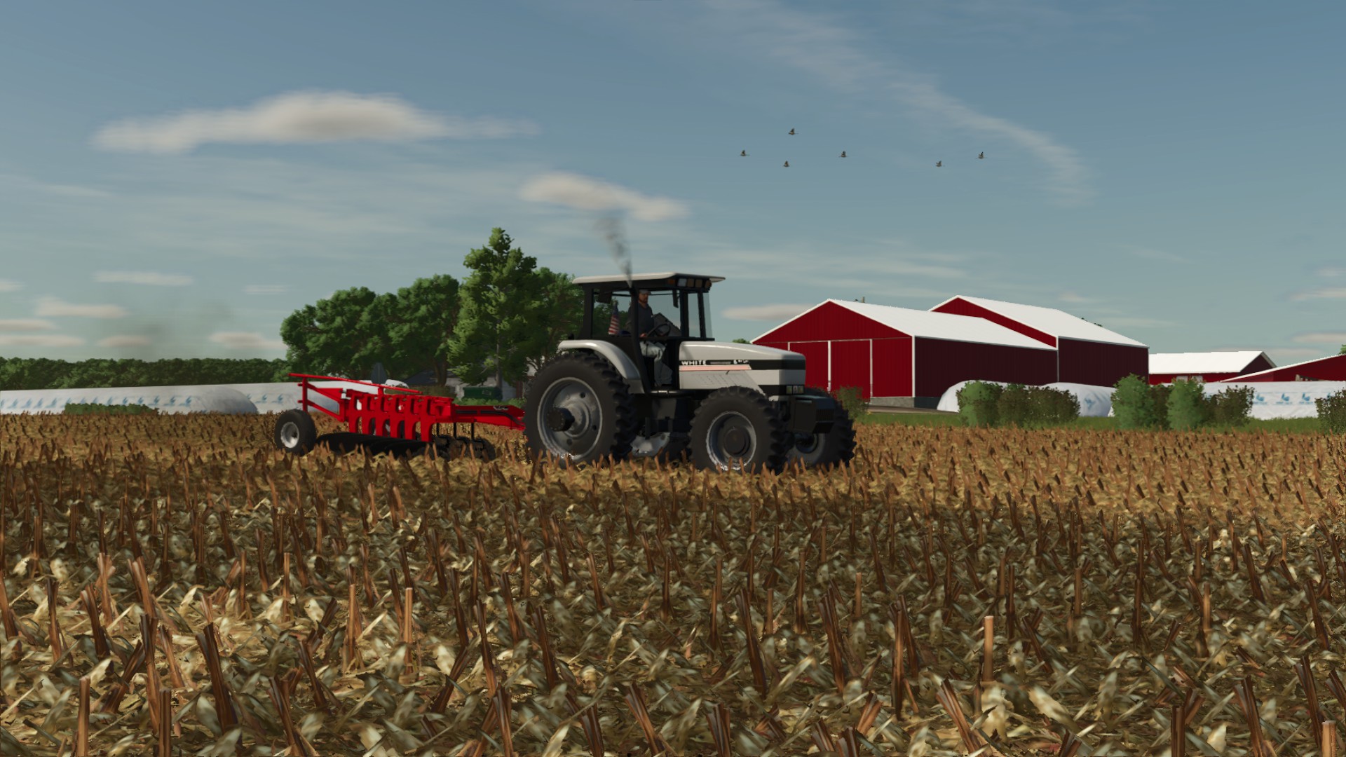 FS25 White 6100 Series V3 by Outpost Dairy