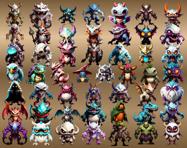 Monsters 50 Pack Vol 07｜RPG Asset Pack (PNG) by Pixel Hammer