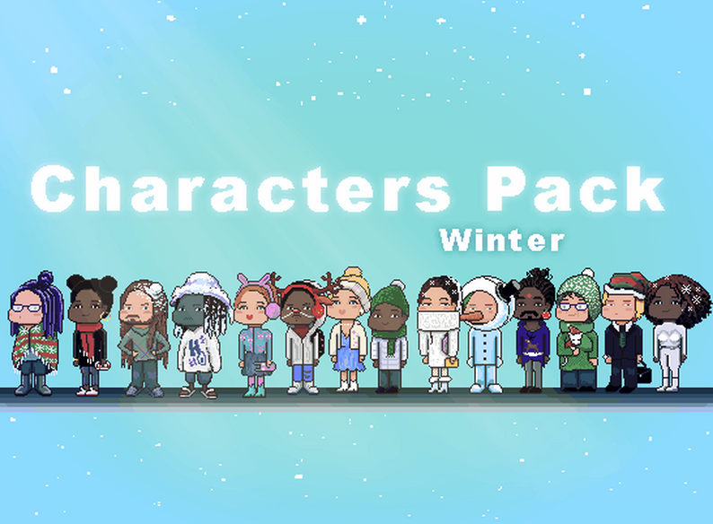 Pixel Characters Pack 2 by love_in_rar
