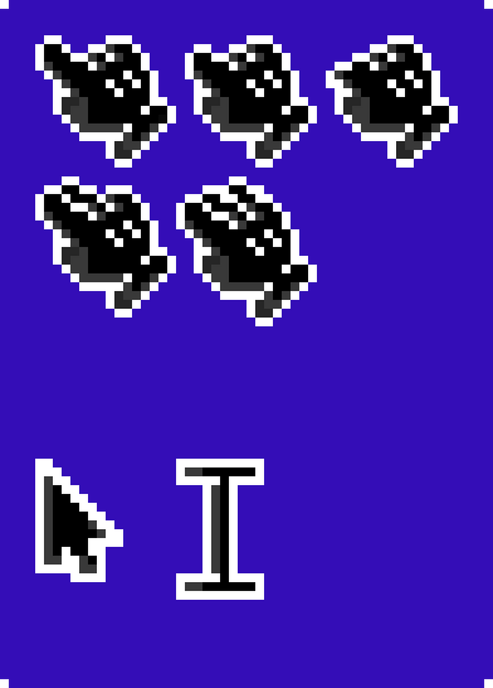 Pixel Art Cursor Hands by Aspecs Gaming
