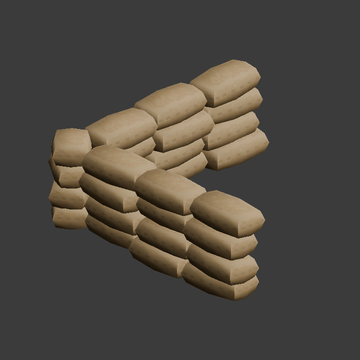 WW2 Sandbags & Cover Pack — Pìxel Art Textures by JSR Games