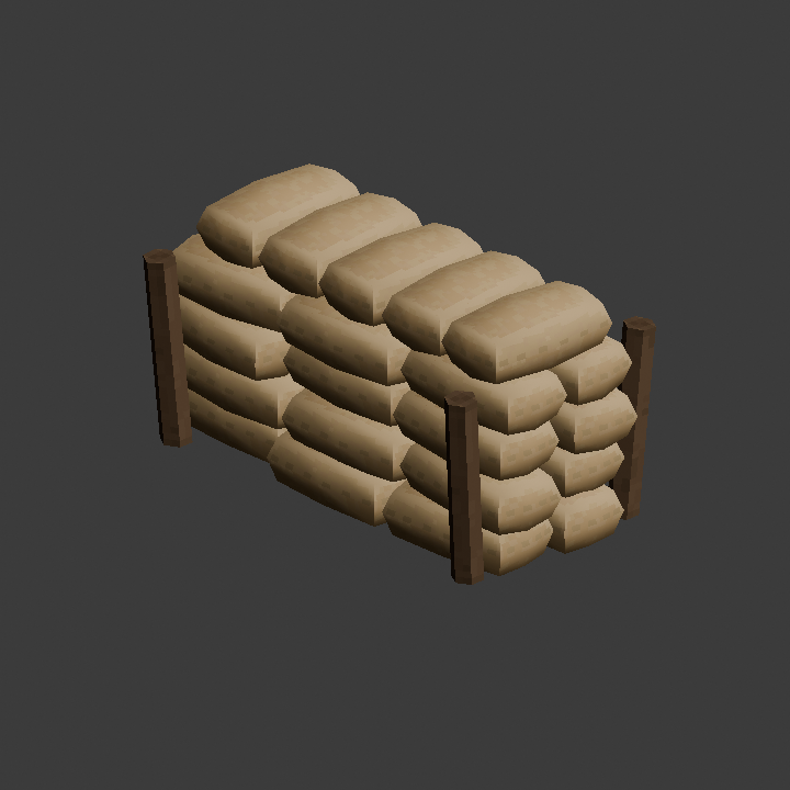 WW2 Sandbags & Cover Pack — Pìxel Art Textures by JSR Games