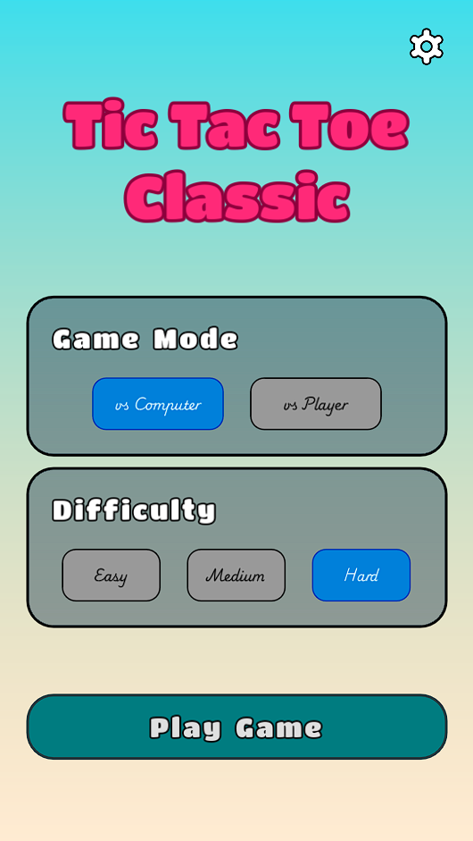 Tic Tac Toe - Classic by Paper Comet Games