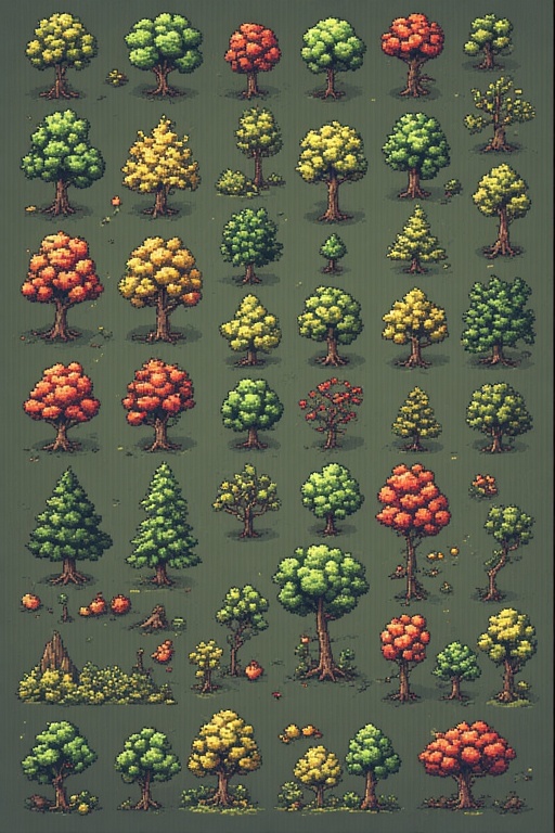 2D Pixel Trees & Nature Pack by Jakob_hl
