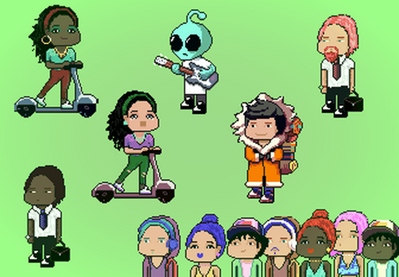 Pixel Characters Pack 1 by love_in_rar