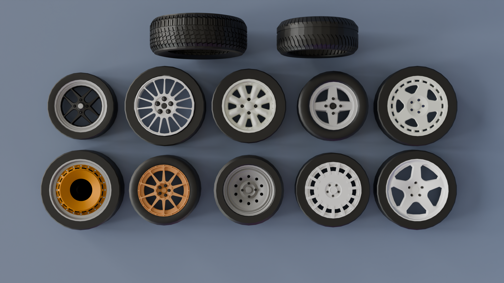 Update to V03 - Low Poly Wheel Megapack by designersoup