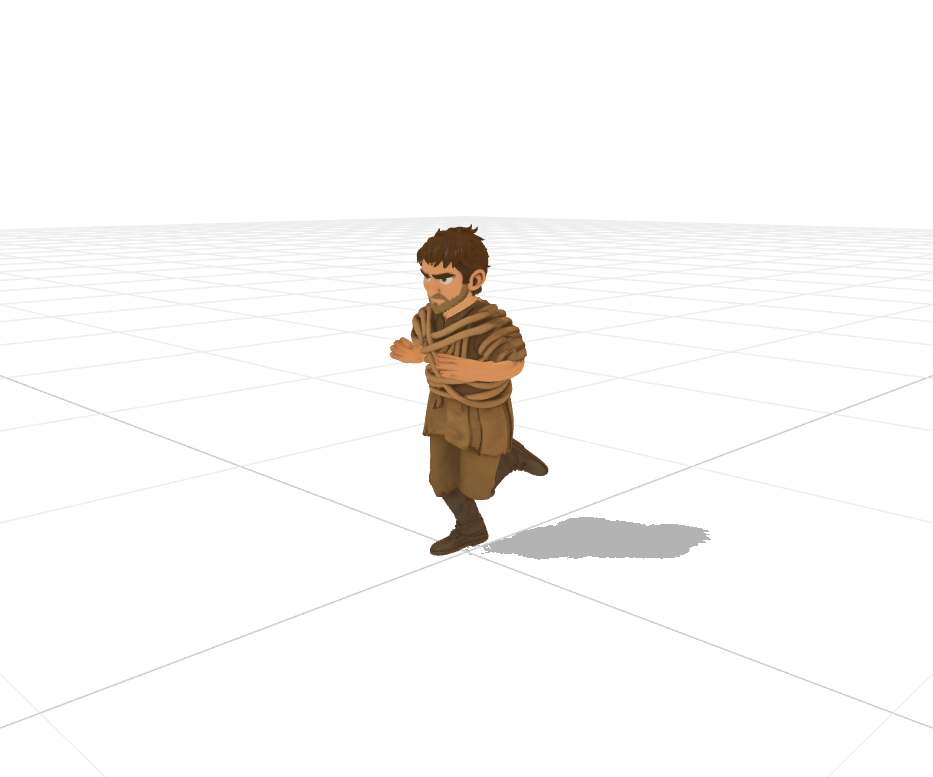 3D Medieval Man of Ropes Character Rigged Pack – 3D Model with Walk ...