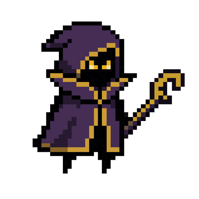 Shadow Mage - 2D Pixel Art by XAYL