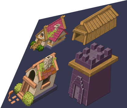Pixel Fantasy RPG village Pack by Ookami7