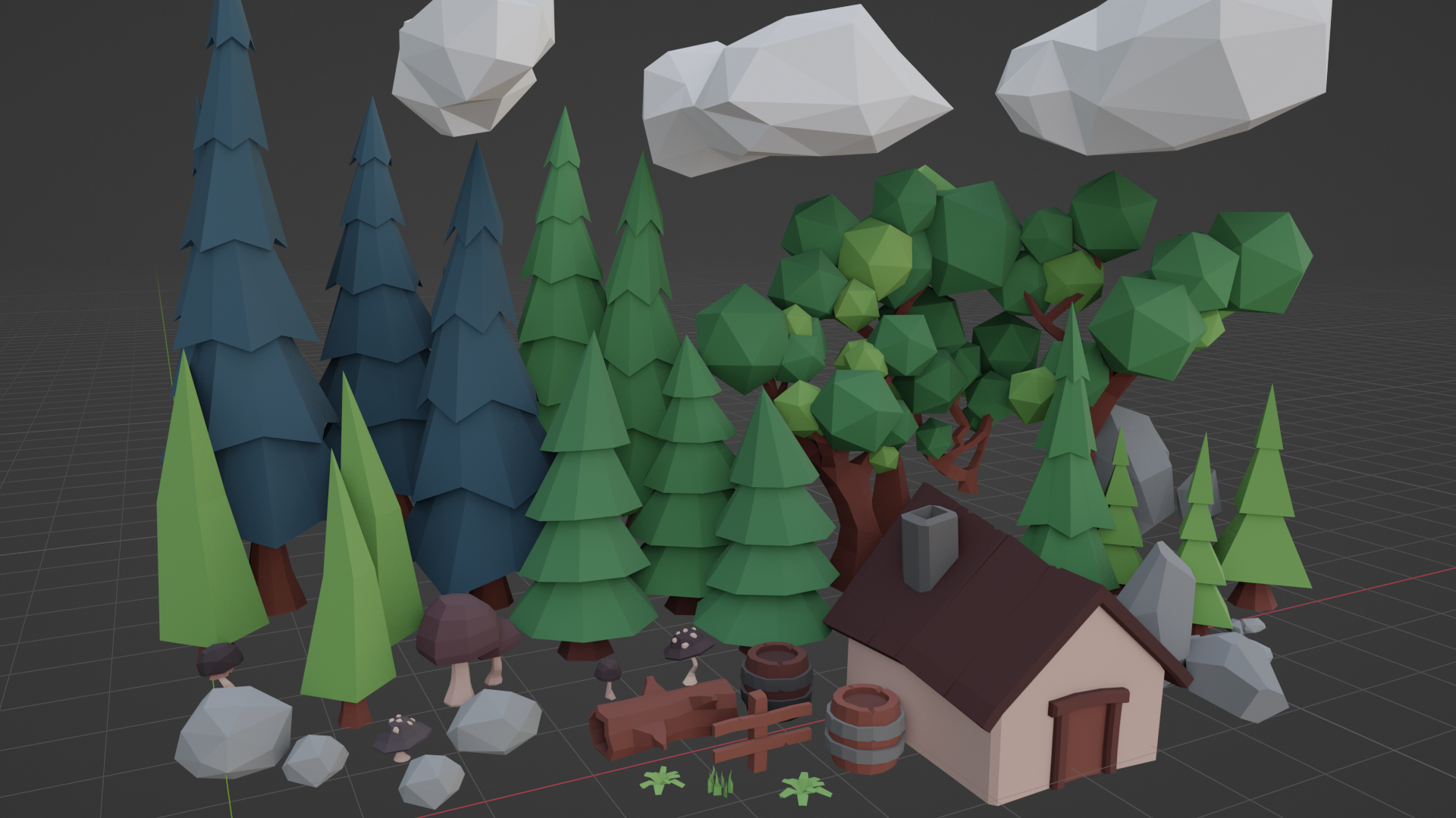 Low Poly Nature Asset Pack by Newc42