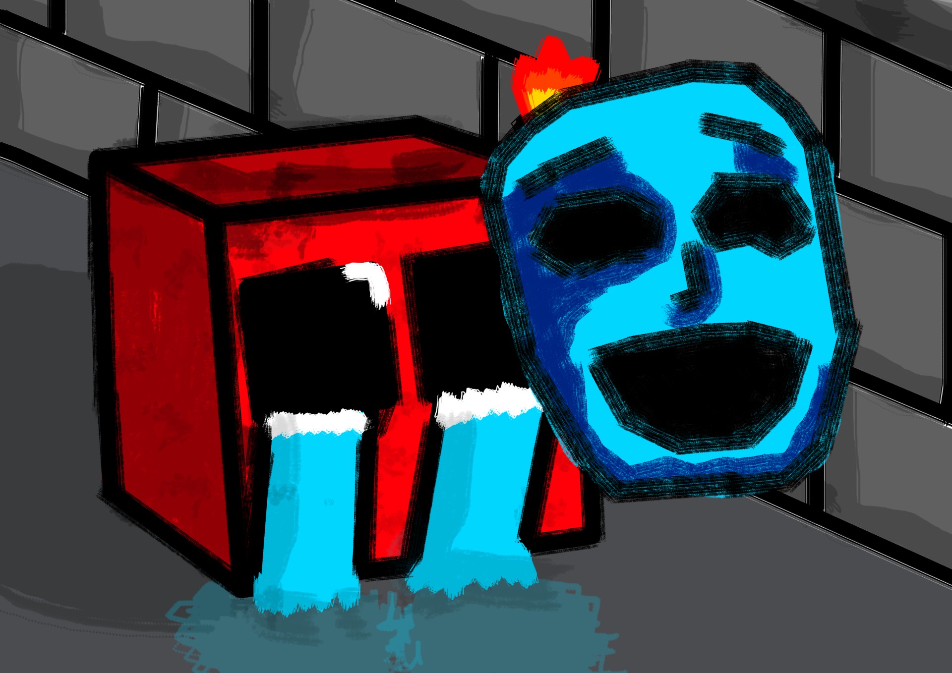 The mask of happiness by lucho_gggg