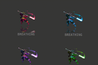 RPG Pixel Art Character - Spearwarrior by PixelDream