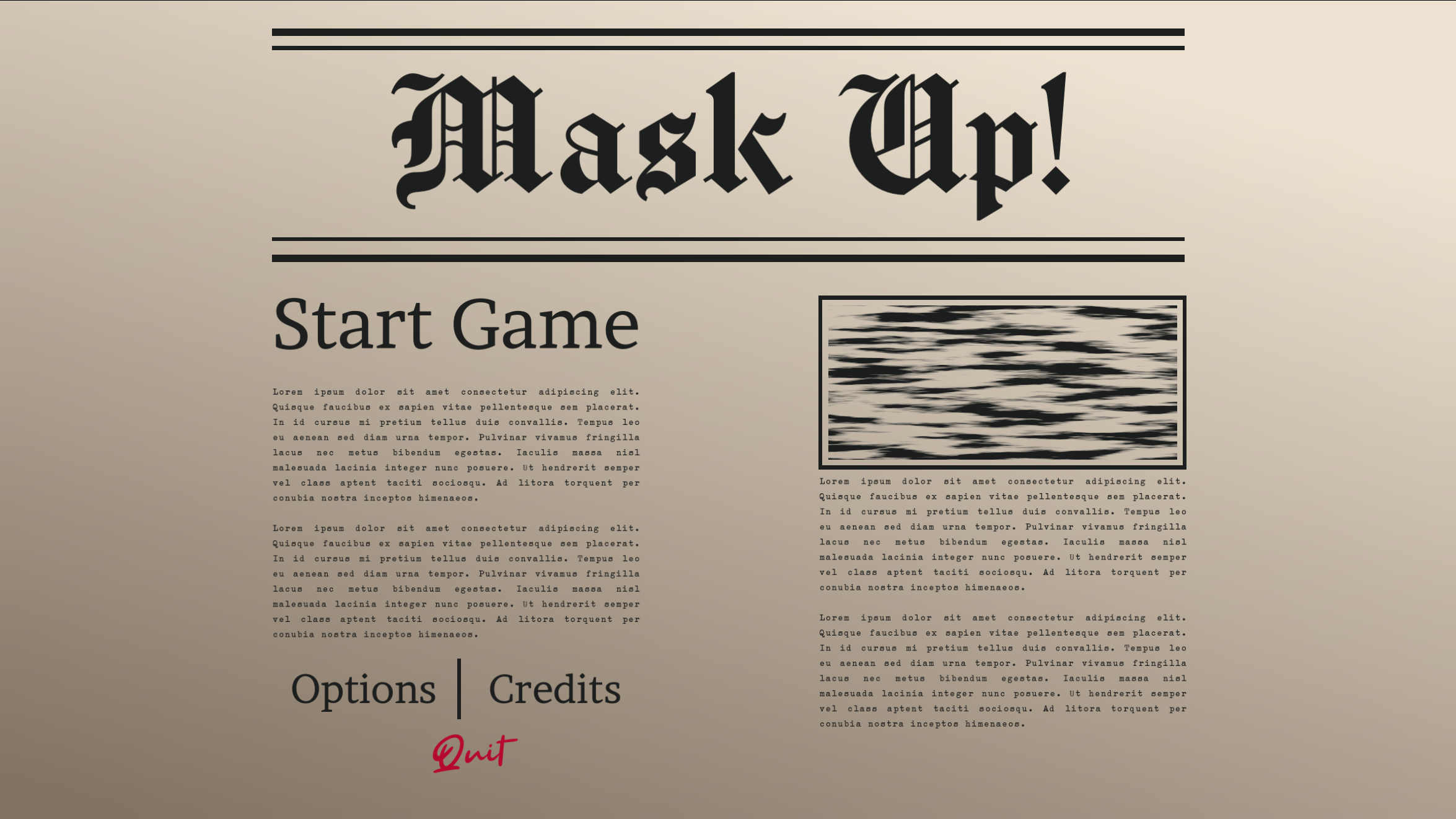 Mask Up! by horrible